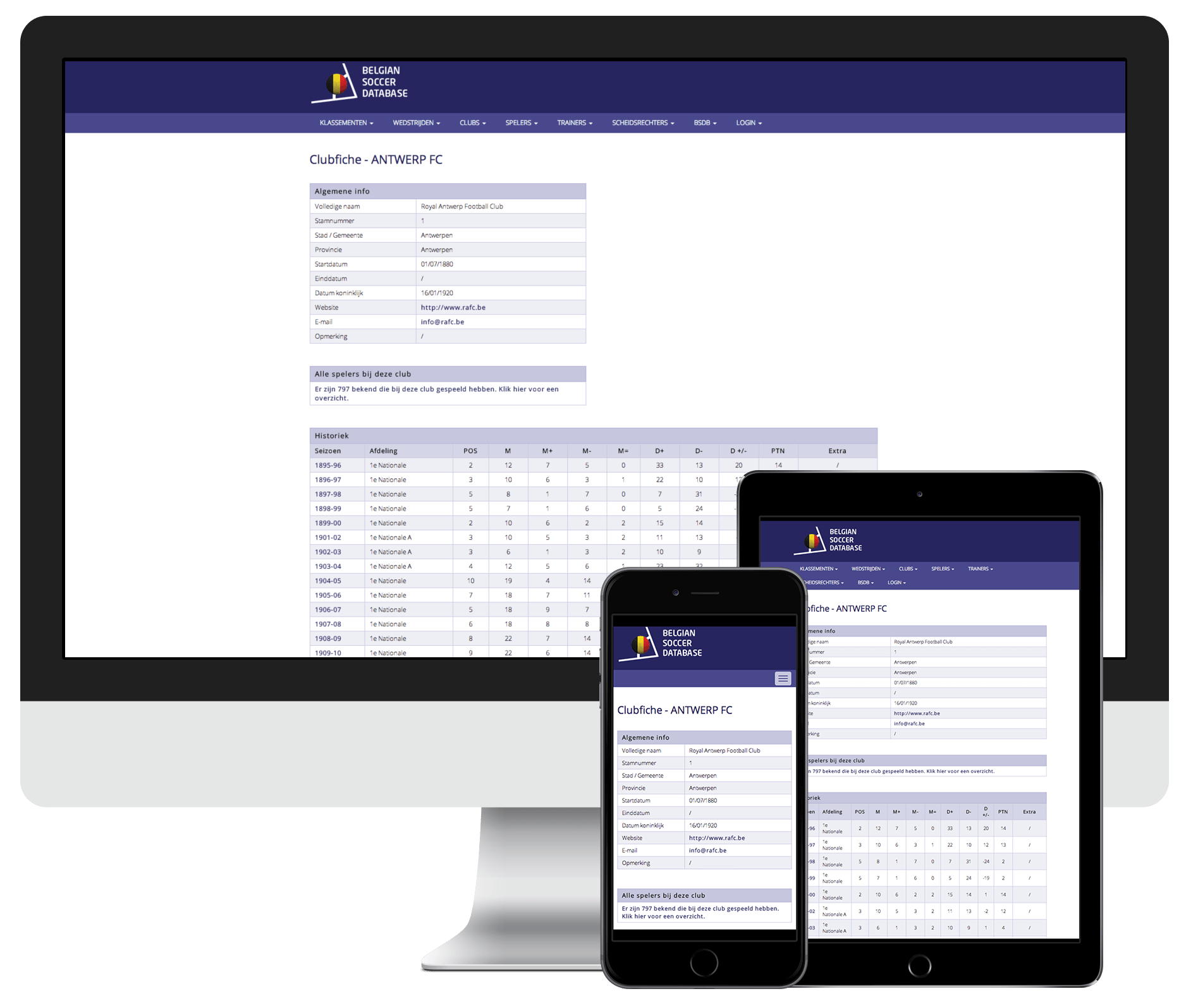 BSDB | Belgian Soccer Database